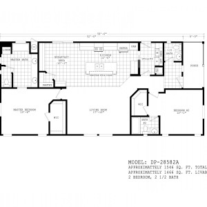 Cavco 2 Bedroom Manufactured Home DP28582A for $139,812 | Model ...