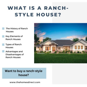 Ranch house, what is a ranch style house, types, definition, pictures