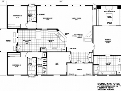 Cavco 3 Bedroom Triple Wide Manufactured Homes Arizona | Homes Direct
